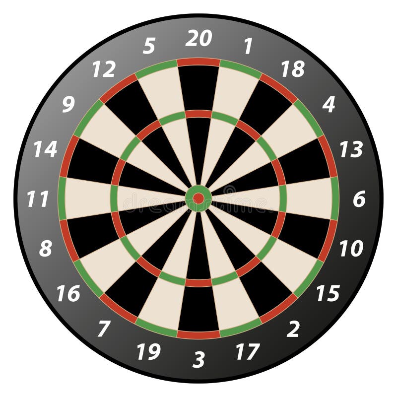 Isolated dartboard stock vector. Illustration of luck - 77765041