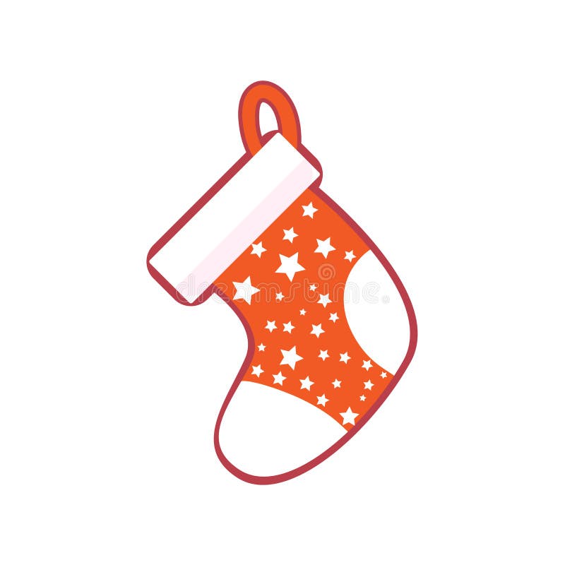 Isolated Decorated Santa Gift Boot Vector Stock Vector - Illustration ...