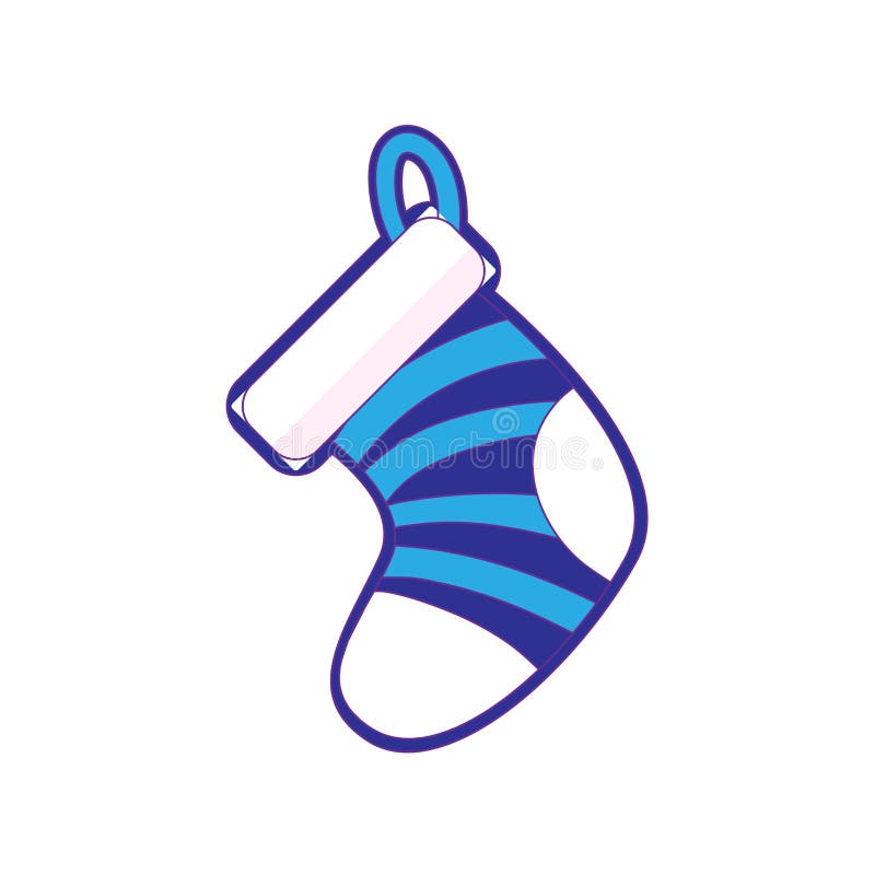 Isolated Decorated Santa Gift Boot Vector Stock Vector - Illustration ...