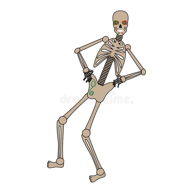 Isolated Decorated Skeleton Stock Vector Illustration Of Mexican