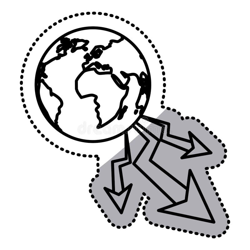 Isolated Decrease Arrow Design Stock Vector - Illustration of direction, pointer: 81217235