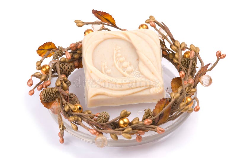 Isolated Delicate Handmade Soap Stock Image - Image of comb, care: 10996865