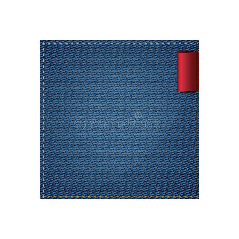Isolated Denim Frame Design Stock Vector - Illustration of stitch ...