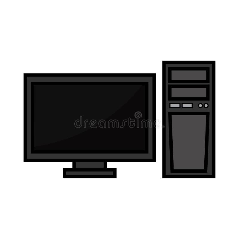Isolated Desktop Computer II Stock Illustration - Illustration of ... Isolated Desktop Computer II Stock Illustration - Illustration of ...