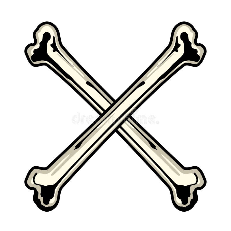 Isolated crossbones tattoo stock vector. Illustration of decorative ...