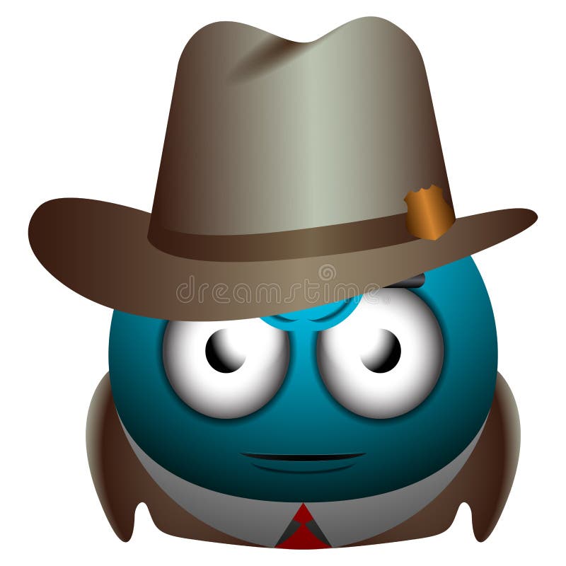 Isolated Detective Brain Cartoon Stock Vector - Illustration of head ...