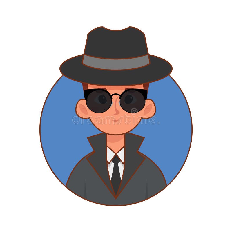 Isolated Detective Brain Cartoon Stock Vector - Illustration of head ...