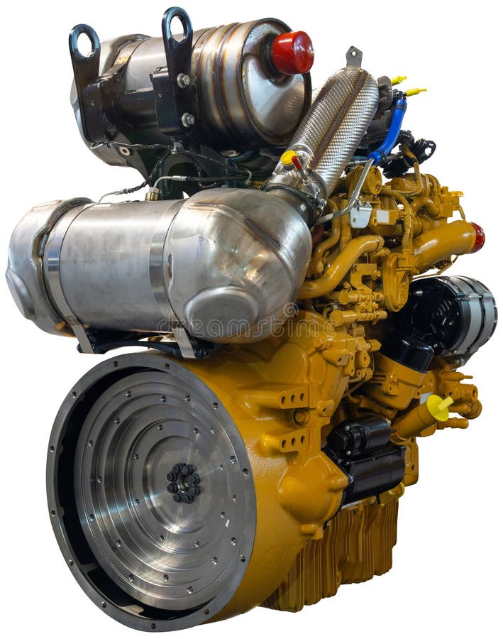 Diesel Engine Catalyst Dpf Filter Industrial Machine Motor Stock Photos ...