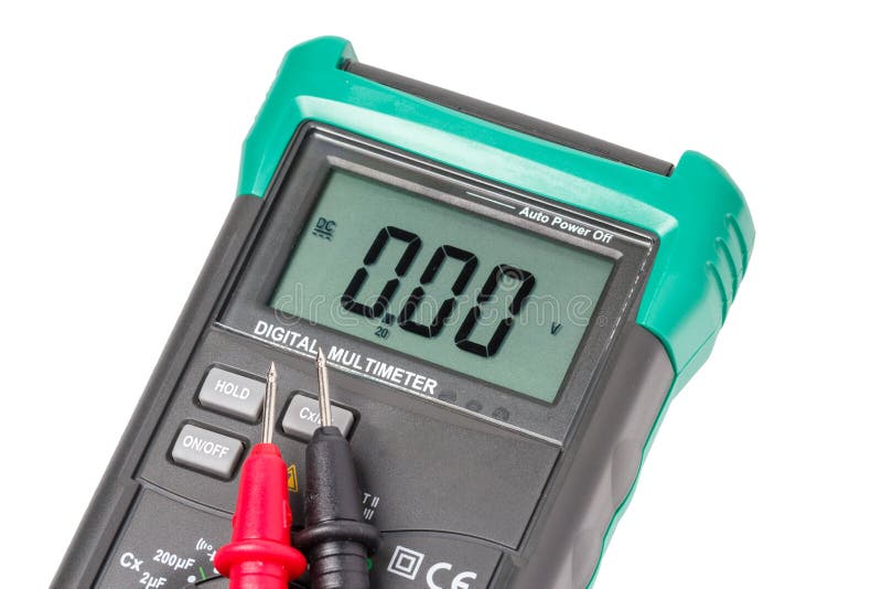 Isolated Digital Multimeter and Probes Stock Photo - Image of equipment ...