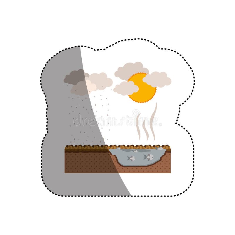 Isolated Dirty Water and Pollution Design Stock Vector - Illustration ...