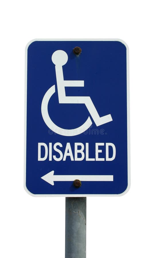 Isolated disabled sign stock photo. Image of blue, symbol - 3169332
