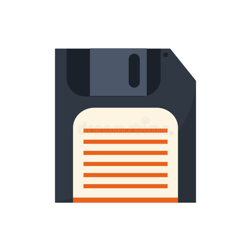 Isolated Diskette Technology Design Stock Vector - Illustration of ...