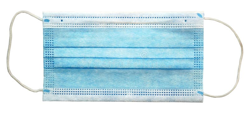 Disposable Blue Surgical Mask Stock Photo - Image of protection, covid ...
