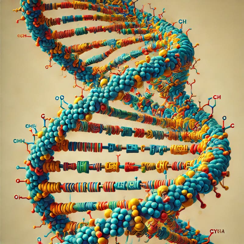 Isolated Dna Structure Representing Science Evolution Stock Photos ...