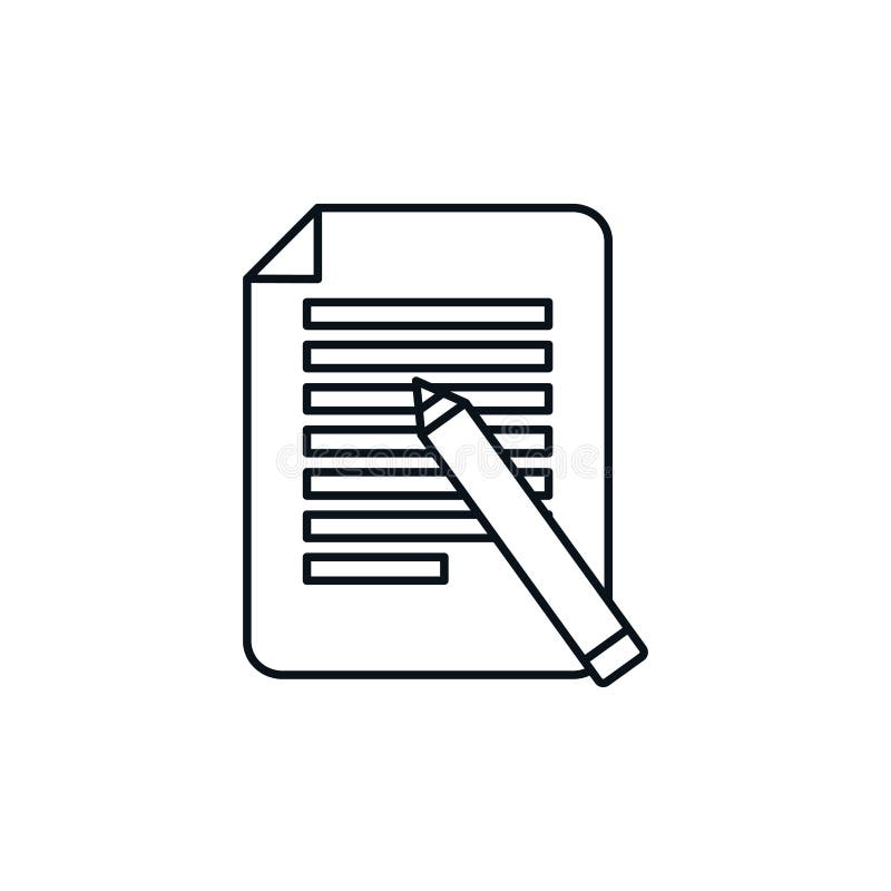 Isolated Document Icon Line Design Stock Vector - Illustration of ...