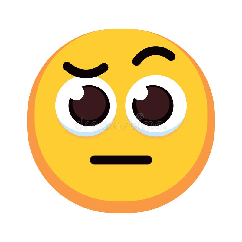 Isolated Doubt Colored Emoji Icon Stock Vector - Illustration of mood ...