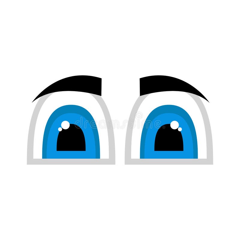 Isolated doubtful eyes stock vector. Illustration of macro - 132205825