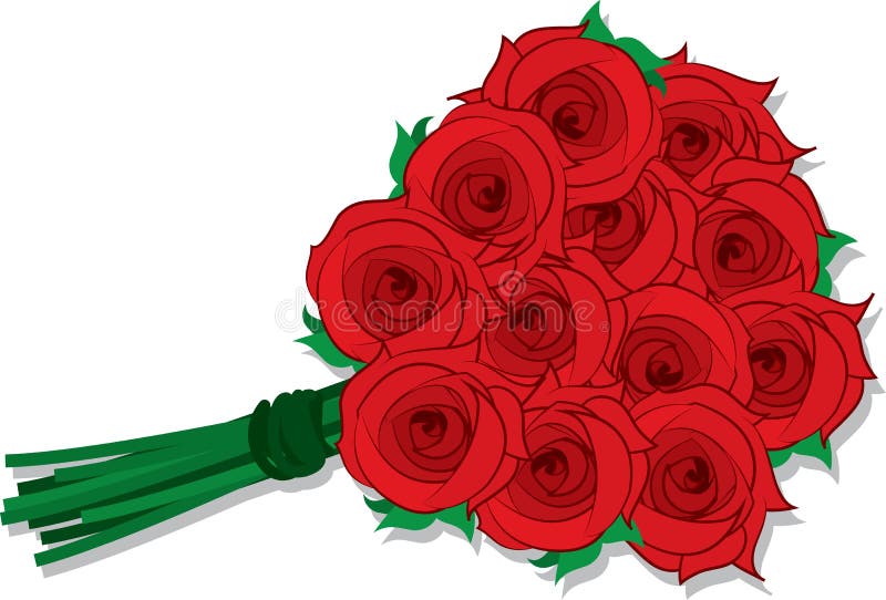 Red Rose stock vector. Illustration of thorns, decorative - 23001055