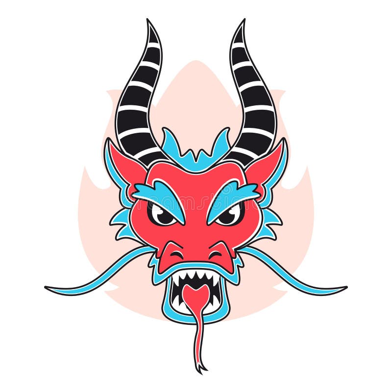 Isolated Dragon Avatar Chinese Zodiac Symbol Vector Stock Vector ...
