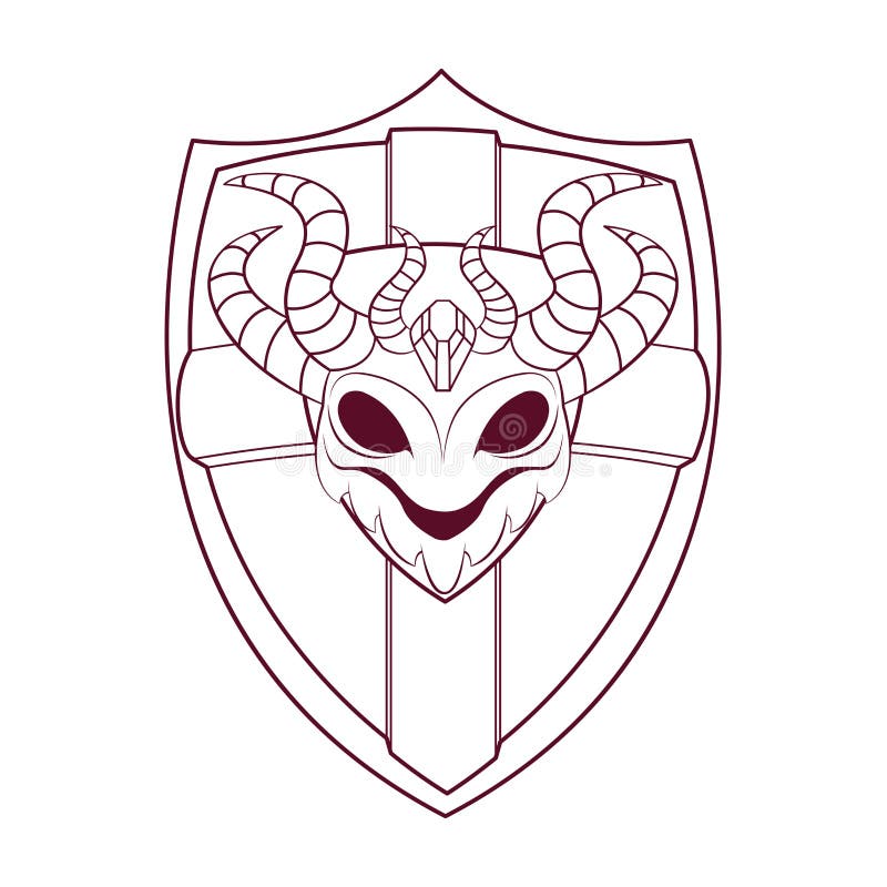 Isolated Draw Emblem Heraldry Vector Illustration Stock Vector ...