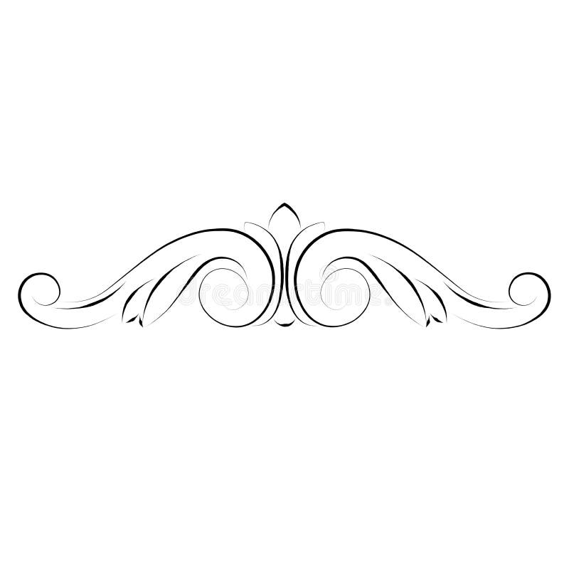 Isolated Draw Liner Arabesque Art Arabian Stock Vector - Illustration ...