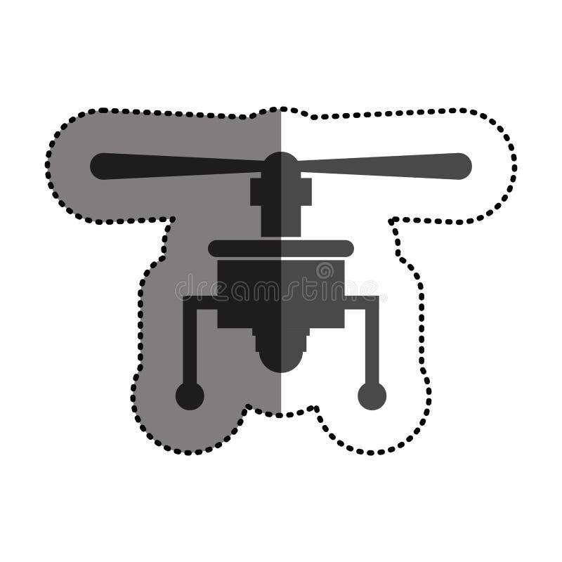 Isolated drone design stock vector. Illustration of propeller - 82970215