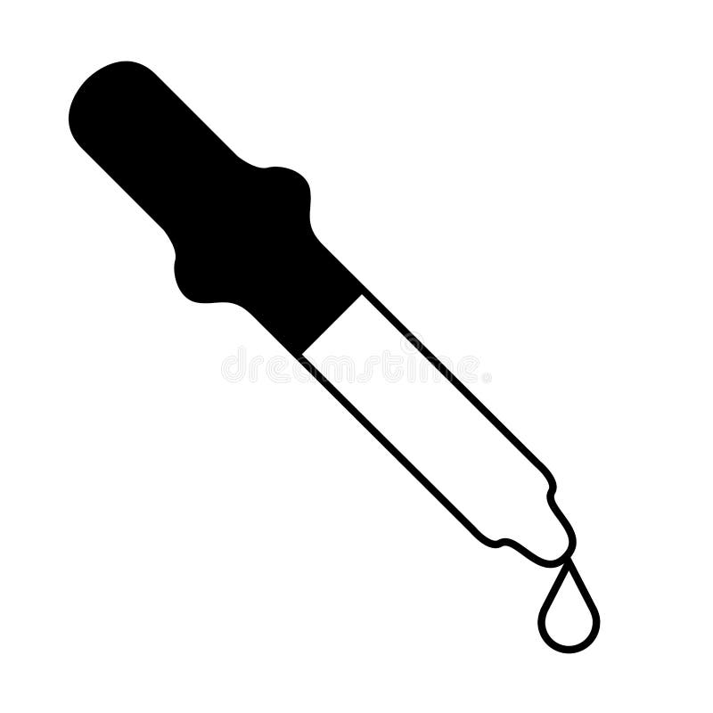ISolated Dropper with a Green Liquid Stock Vector - Illustration of ...