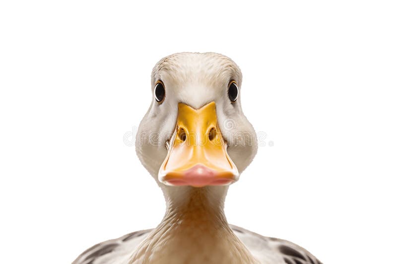 Isolated Duck Face on Transparent Background, Generative Ai Stock Photo ...