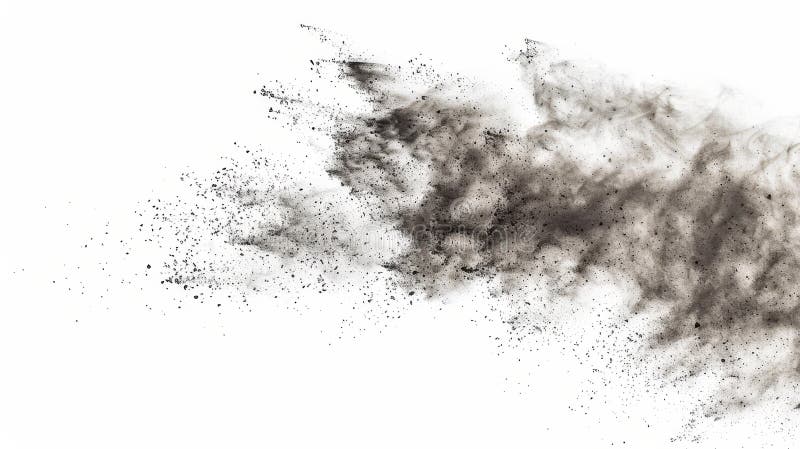 Isolated Dust with Clipping Path on White Background Stock Image ...