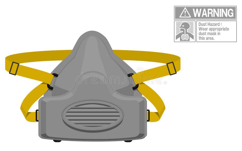 Isolated Dust Mask on Transparent Background Stock Vector ...