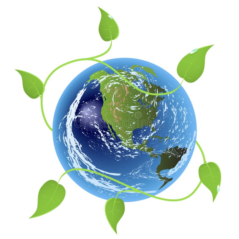 Green Earth - Protect Our Planet Stock Vector - Illustration of natural ...