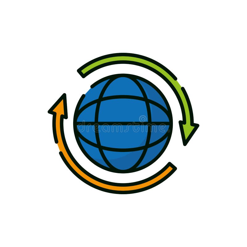 Isolated Ecology and Bio Global Sphere Vector Design Stock Vector ...