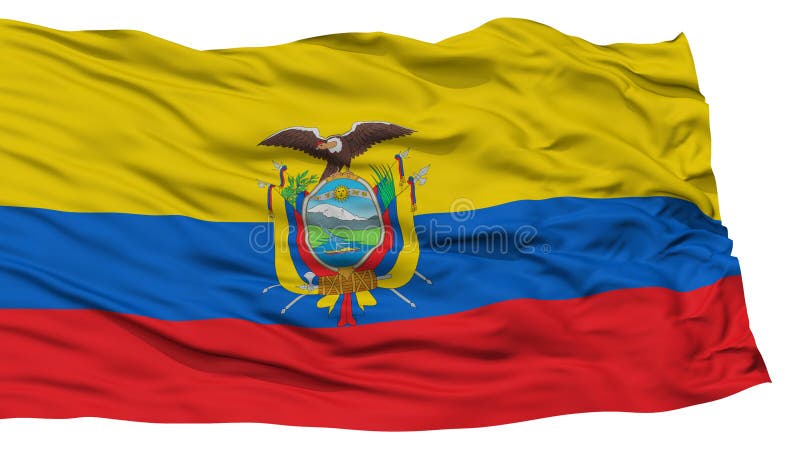 Isolated Ecuador Flag stock illustration. Illustration of pattern ...