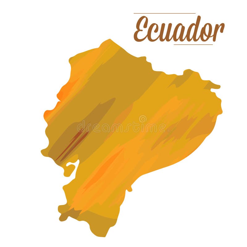 Isolated Ecuador map stock vector. Illustration of isolated - 87384577