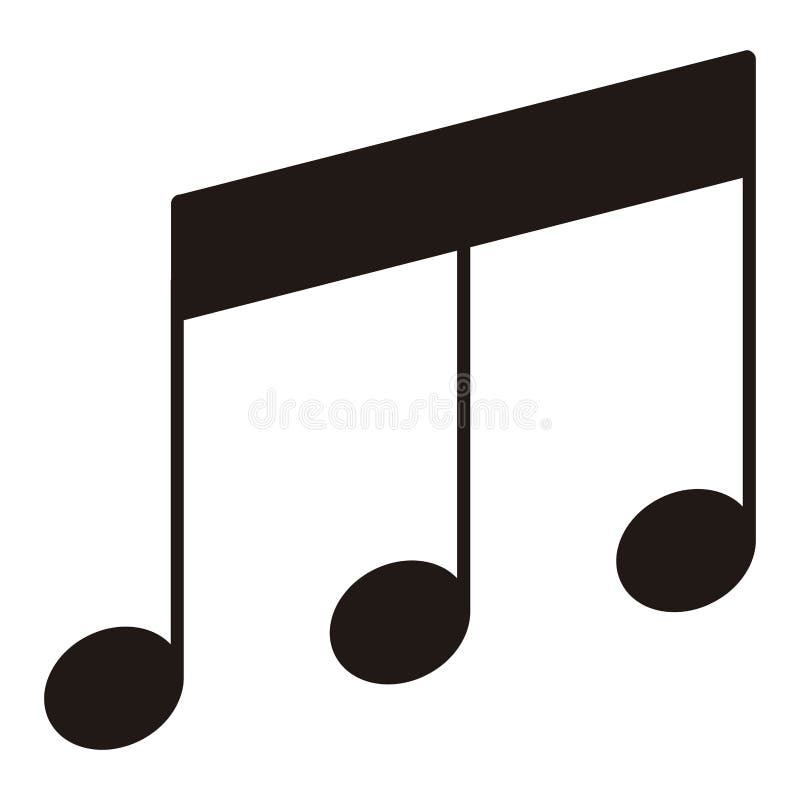 Isolated Eighth Beamed Note. Musical Note Stock Vector - Illustration ... Isolated Eighth Beamed Note. Musical Note Stock Vector - Illustration ...