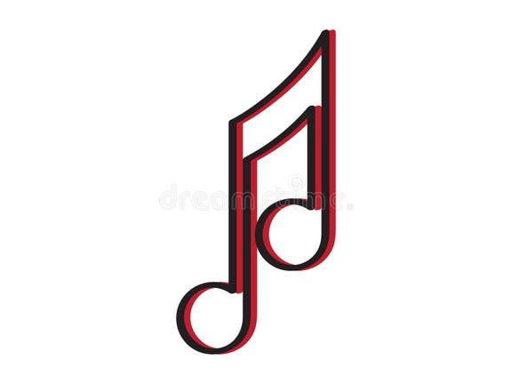 Isolated Eighth Musical Note Icon Stock Vector - Illustration of design ...
