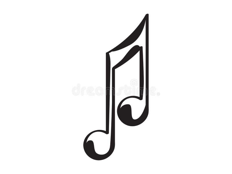 Isolated Eighth Musical Note Icon Stock Vector - Illustration of eighth ...