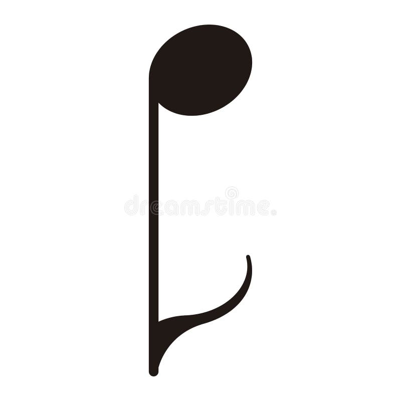 Isolated Eighth Beamed Note. Musical Note Stock Vector - Illustration ...