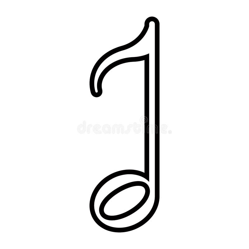 Isolated Eighth Beamed Note. Musical Note Stock Vector - Illustration ...