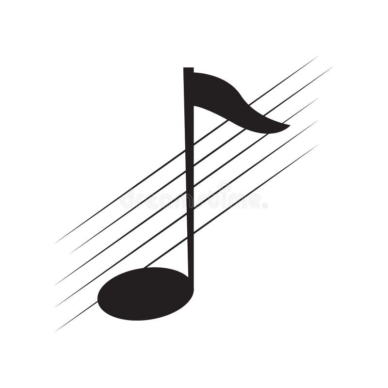 Isolated Eighth Beamed Note. Musical Note Stock Vector - Illustration ...