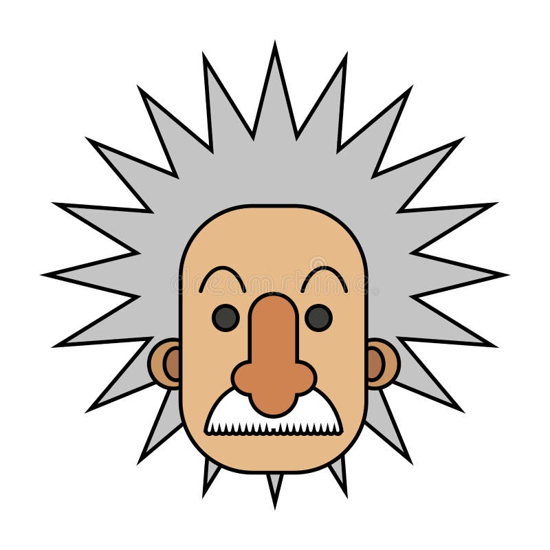 Isolated einstein design stock vector. Illustration of school - 81357953