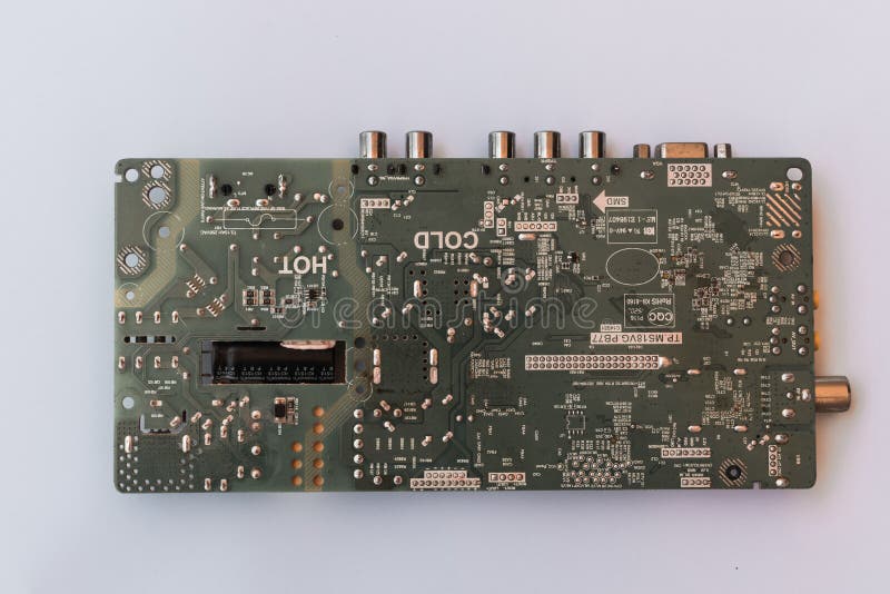 Isolated Electronic Circuit Board Stock Photo - Image of hanging ...