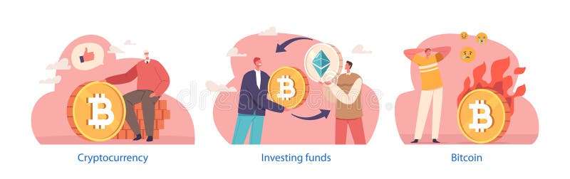 Isolated Element with Characters Making Cryptocurrency Operations ...