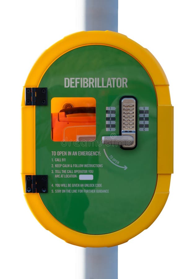 Isolated Emergency Defibrillator Stock Image - Image of isolated ...