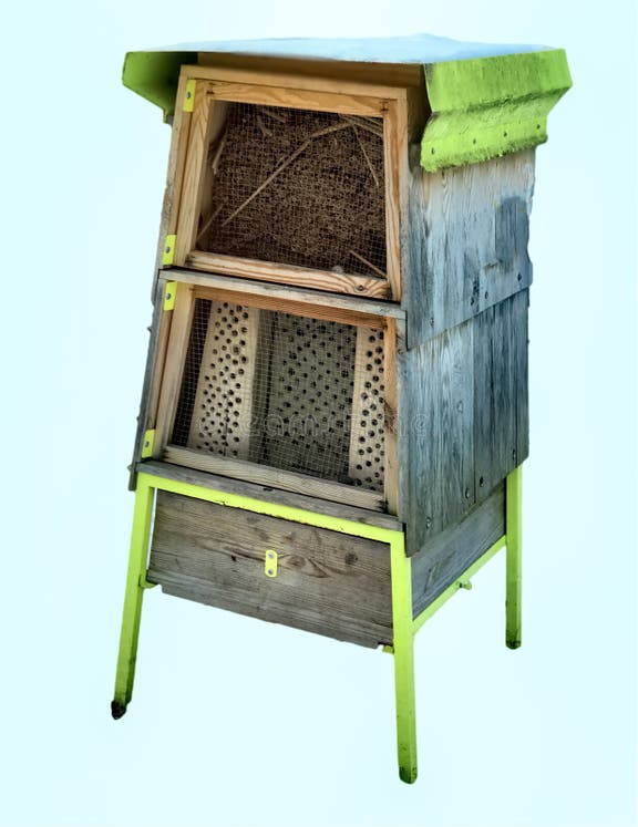 Isolated Empty Old Bee Hive Stock Image - Image of beehive, hive: 151798441