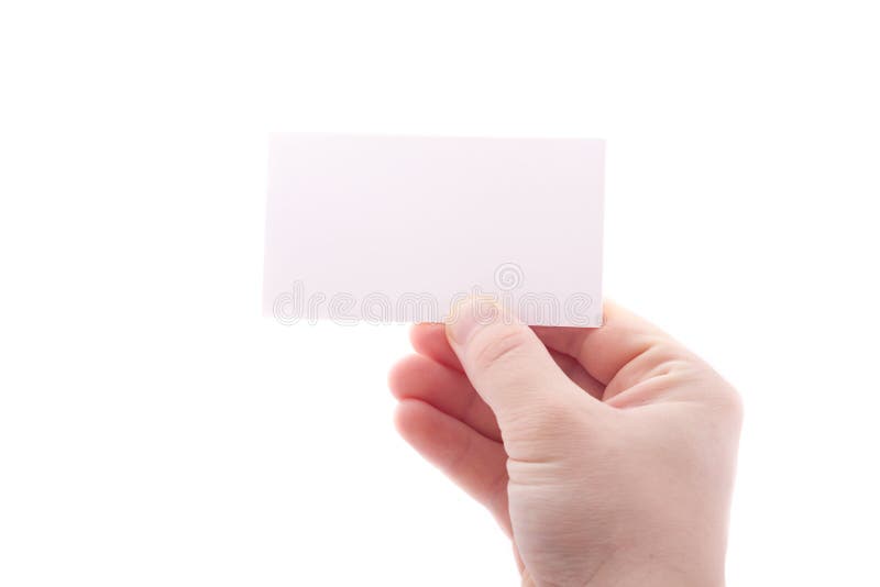 Isolated Empty Business Card Stock Image - Image of card, ideas: 11918145