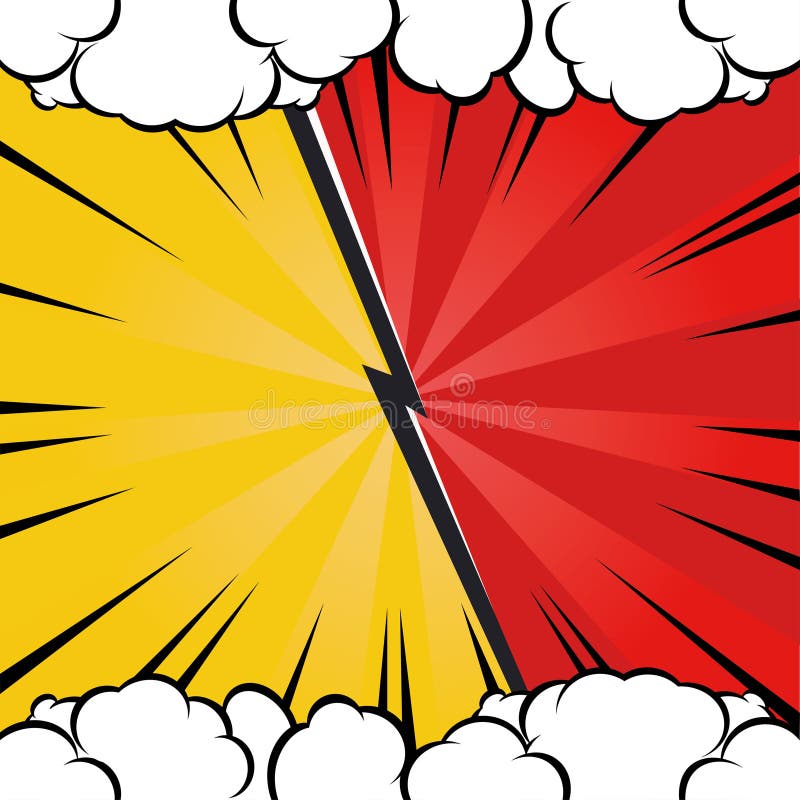 Isolated Empty Colored Comic Page Vector Stock Vector - Illustration of ...