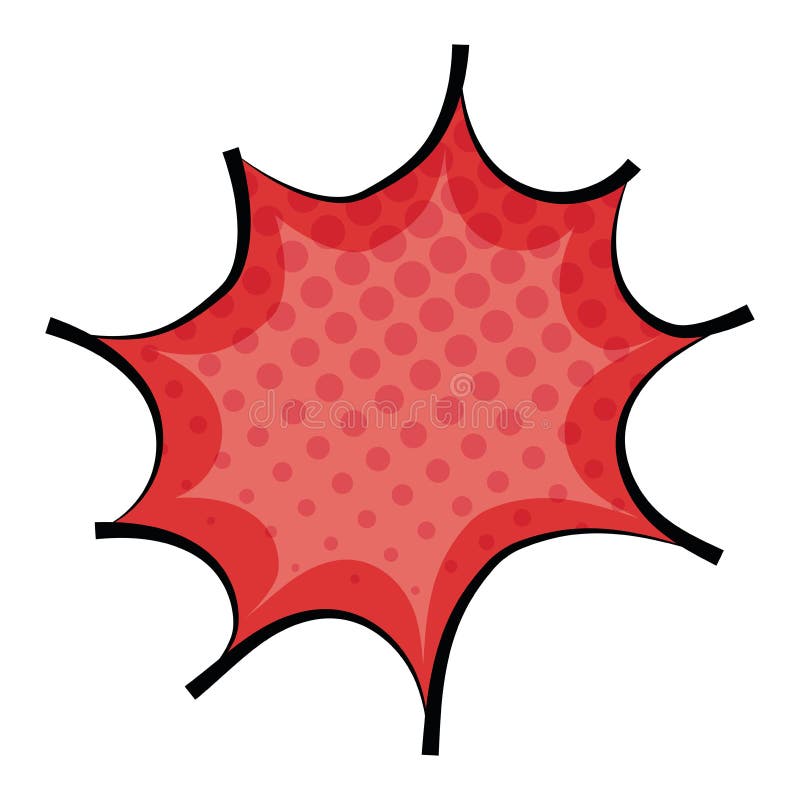 Isolated Empty Colored Comic Speech Bubble Vector Stock Vector ...