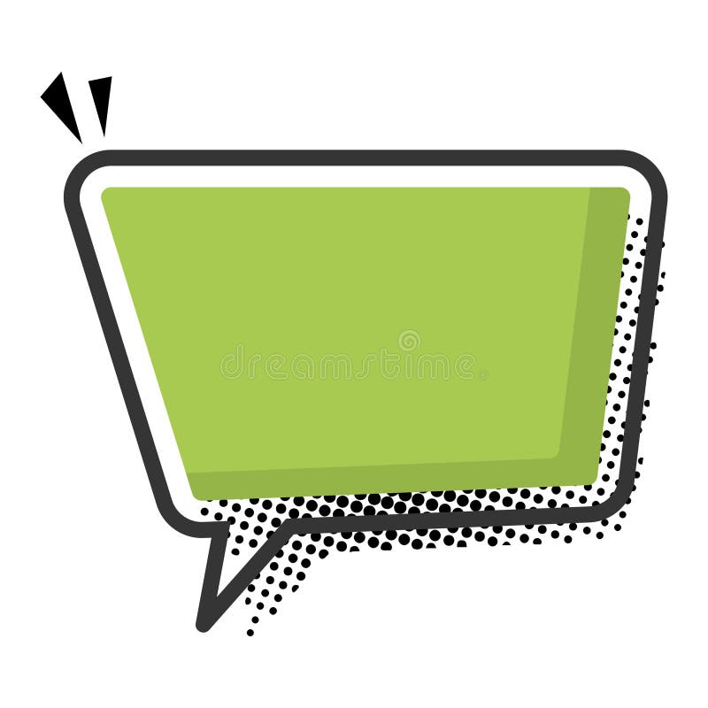 Isolated Empty Colored Comic Speech Bubble Vector Stock Vector ...