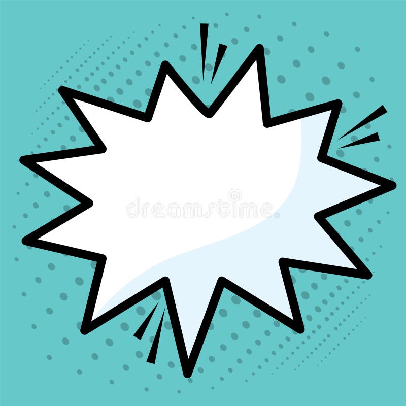Isolated Empty Comic Speech Bubble Vector Stock Vector - Illustration ... Isolated Empty Comic Speech Bubble Vector Stock Vector - Illustration ...